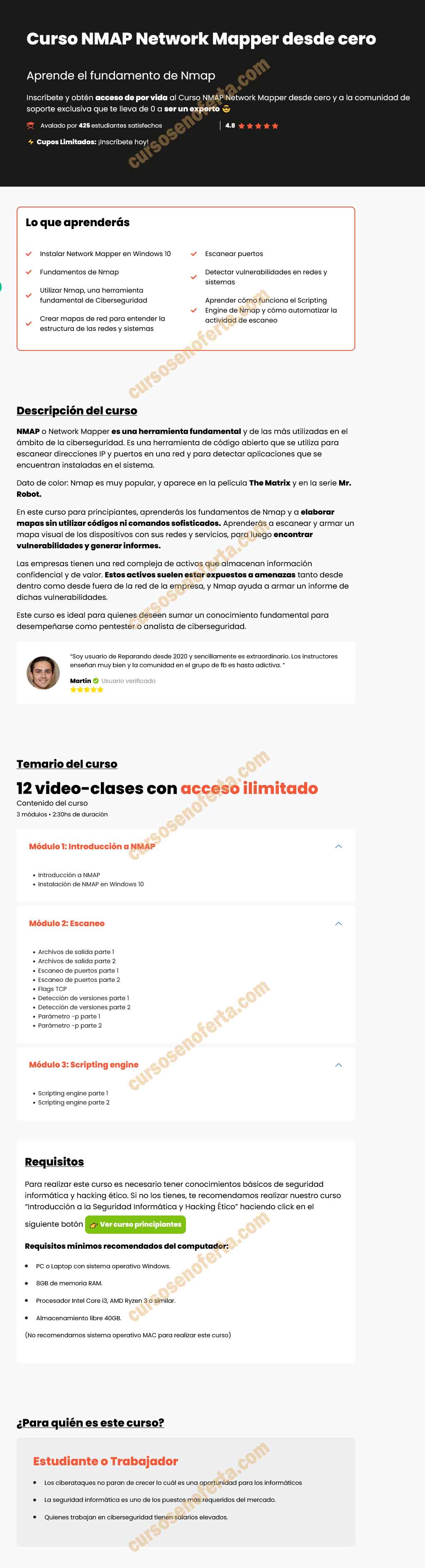 Curso NMAP Network Mapper desde cero - Comunidad Reparando - cursosenoferta.com